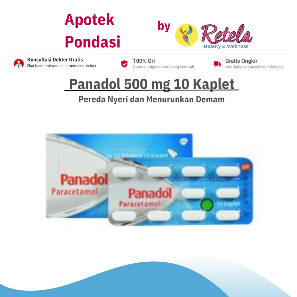 Jual PANADOL CAPLET BLISTER 10 TABLET | Shopee Indonesia