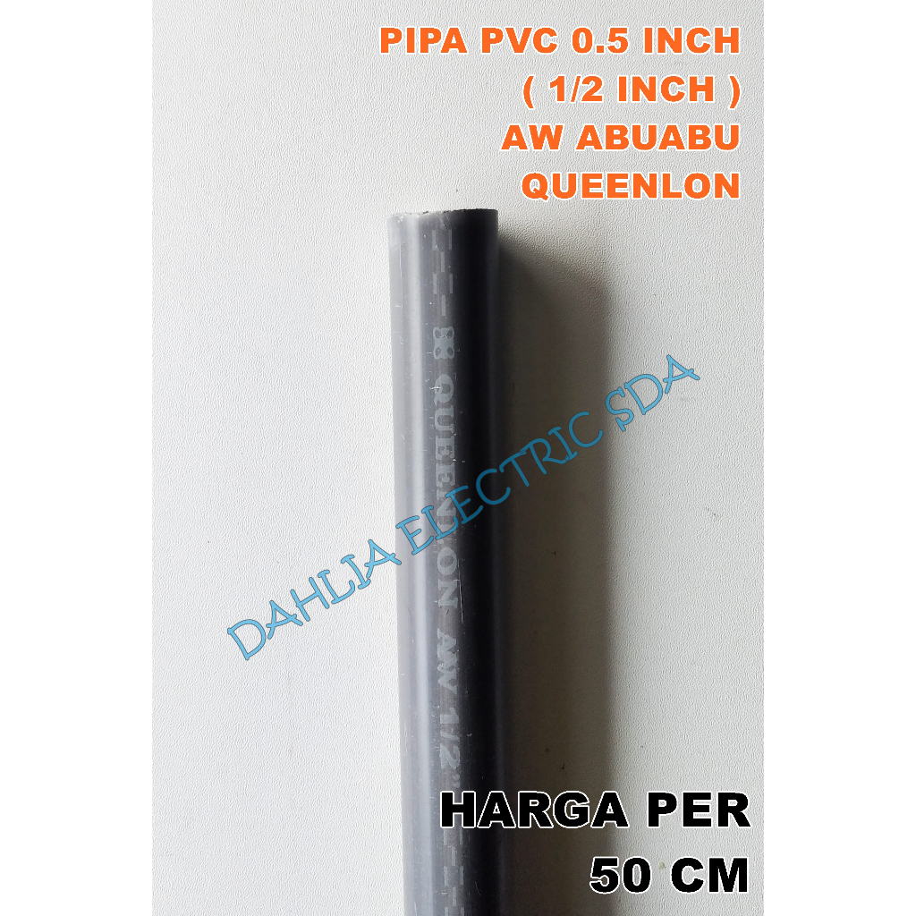 Jual PIPA PVC 1/2 INCH AW QUEENLON ABU-ABU PANJANG 50CM | Shopee Indonesia