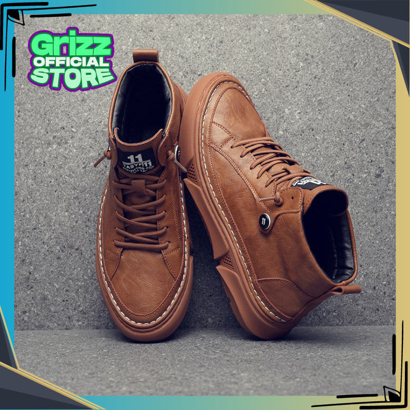 Jual Sepatu Boots Pria Modern Bahan Kulit Asli Original Sepatu Boot ...