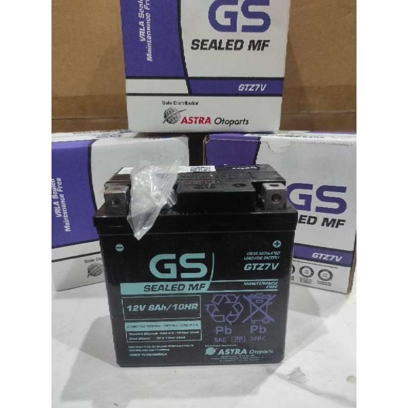 Jual Aki GS Astra GTZ7V New Nmax 155 Aerox lexi vespa Primavera ...