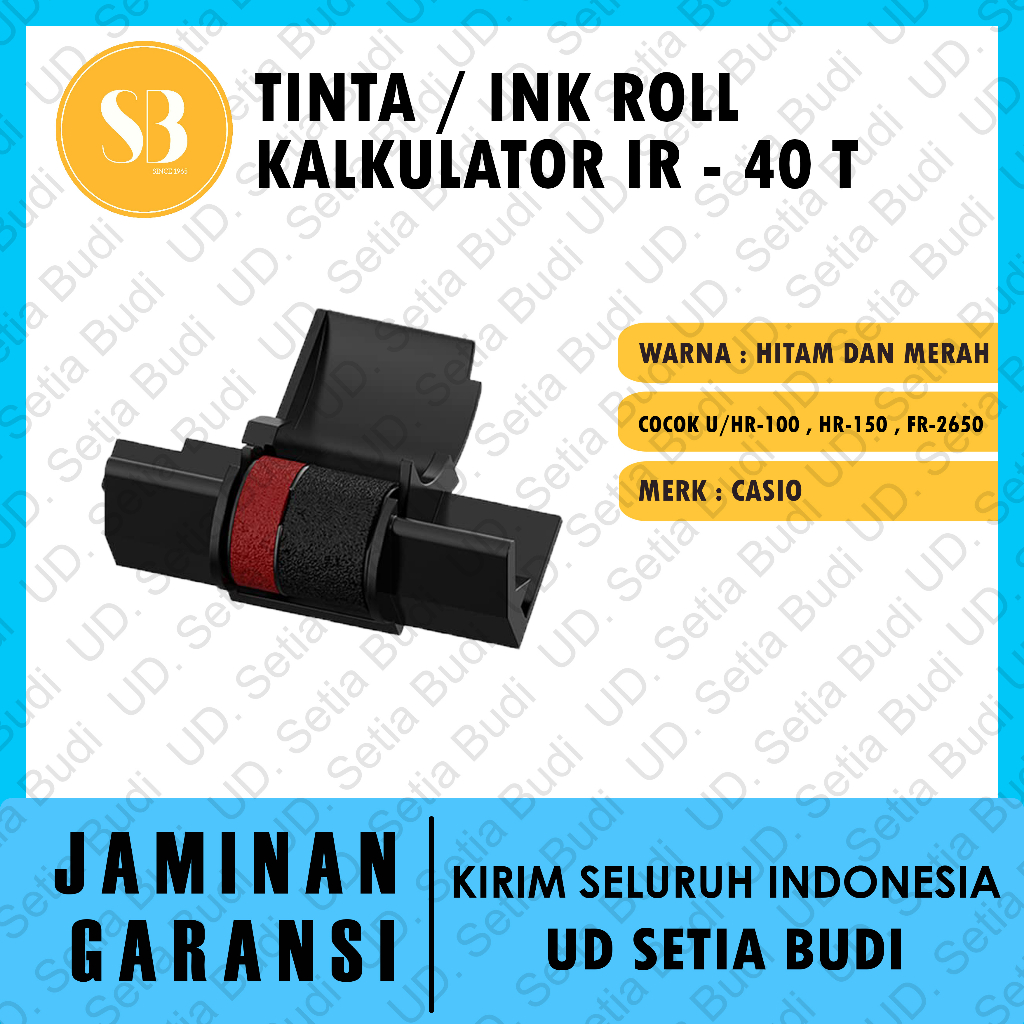 Jual CASIO IR-40T ORIGINAL - Tinta / Ink Roll Kalkulator Made in Japan ...