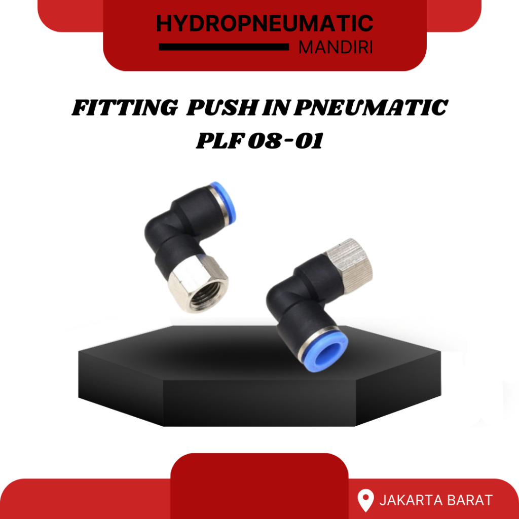 Jual FITTING PUSH IN PNEUMATIC DRAT DALAM ELBOW PLF 08-01 | Shopee Indonesia