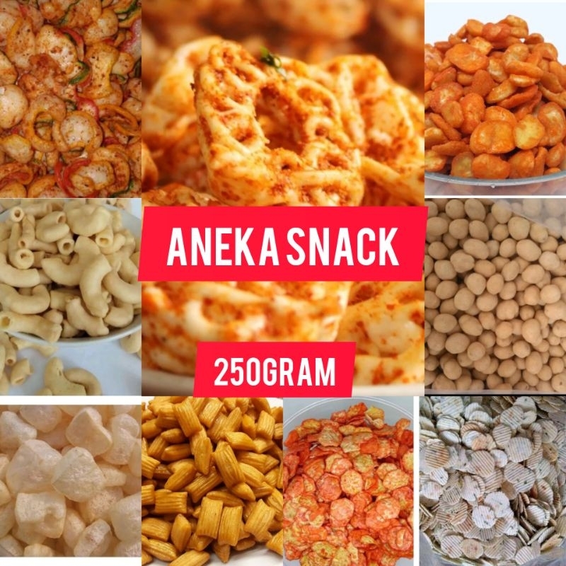 Jual Snack Makanan Ringan 250g Jajanan Snack Cemilan Ringan Jajanan ...