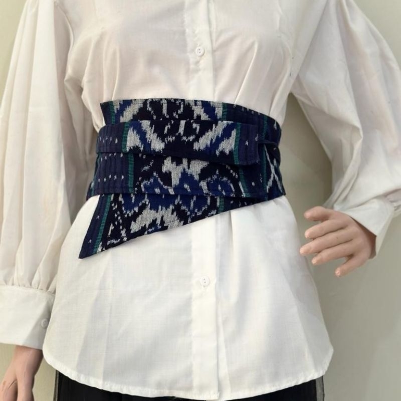 Jual obi belt tenun - obi belt - ikat pinggang tenun - belt wanita/pria ...