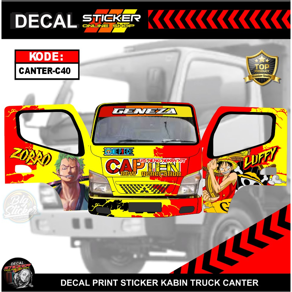 Jual STIKER TRUK CANTER FULL KABIN DECAL STICKER KEREN | Shopee Indonesia