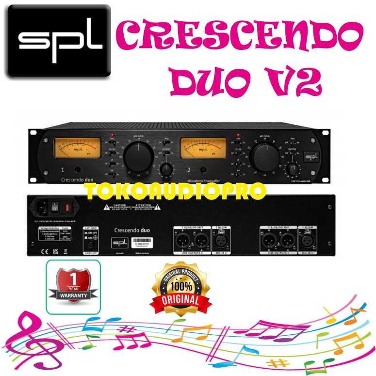 Jual SPL Crescendo Duo v2 2-channel Microphone Preamp | Shopee Indonesia