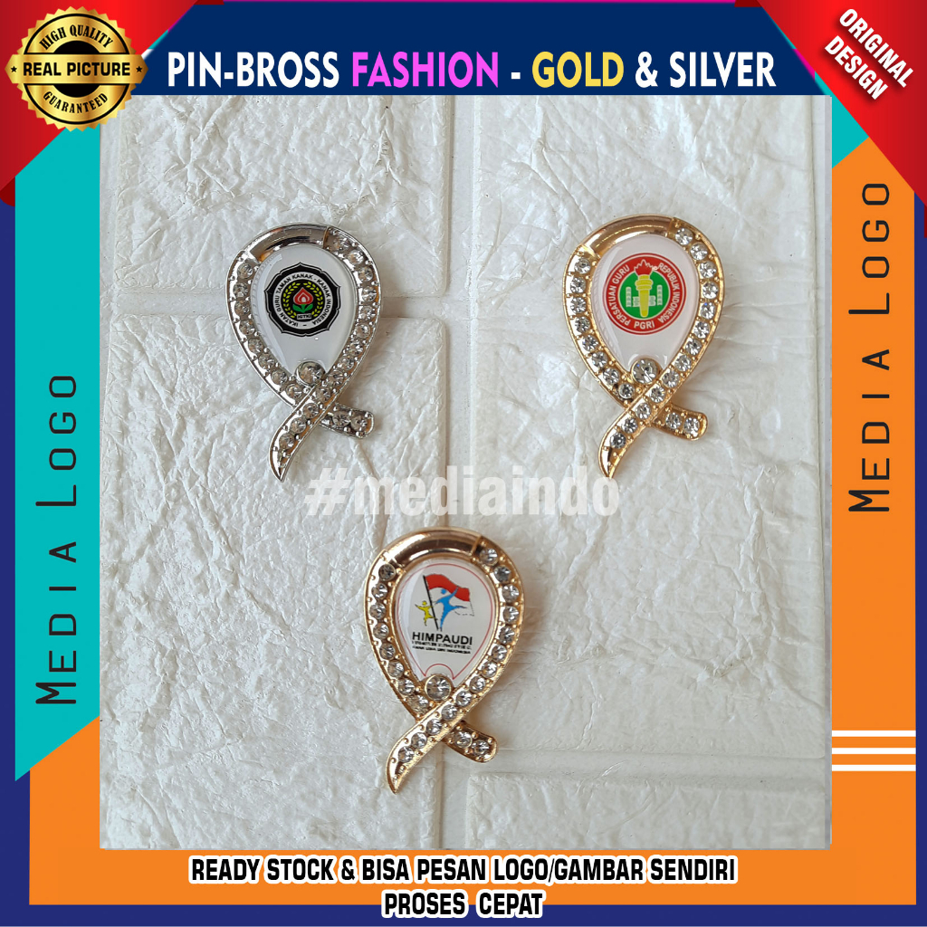 Jual Bross-Pin Fashion || Logo Guru (PGRI-IGTKI-HIMPAUDI) | Shopee ...
