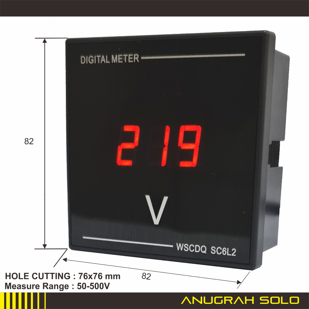 Jual Digital AC Voltmeter Ampere Meter Volt Ampere Meter 6L2 500V 100A | Shopee Indonesia