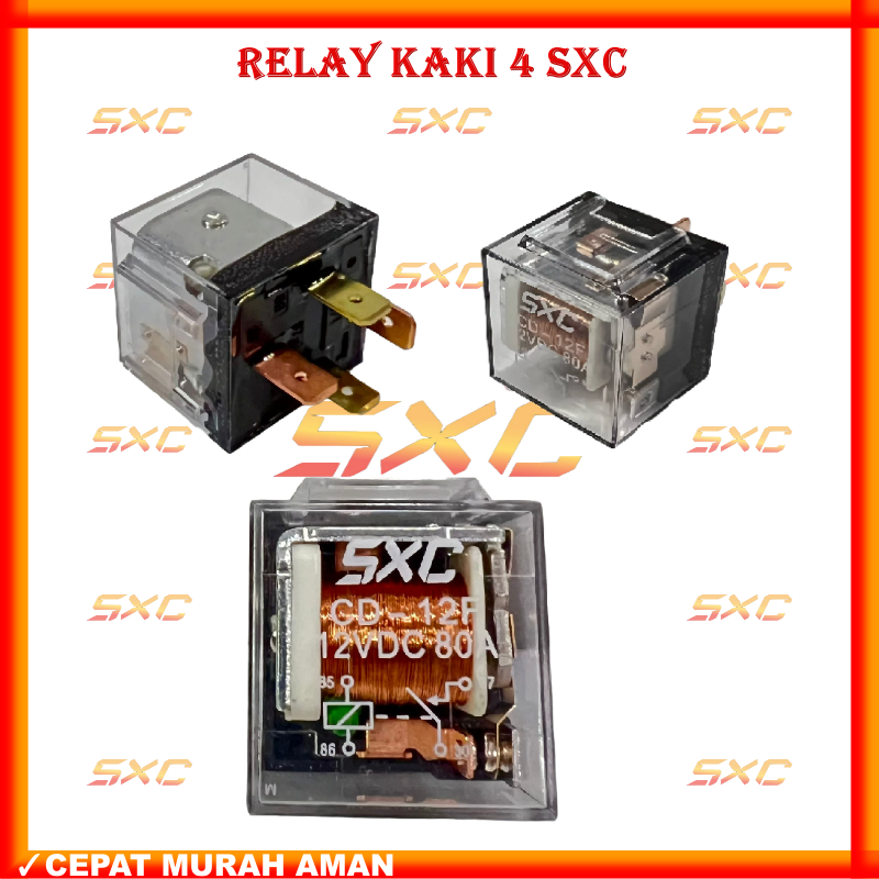 Jual ORIGINAL RELAY KLAKSON TRANSPARAN 12 VOLT 80 AMPER PREMIUM QUALITY ...