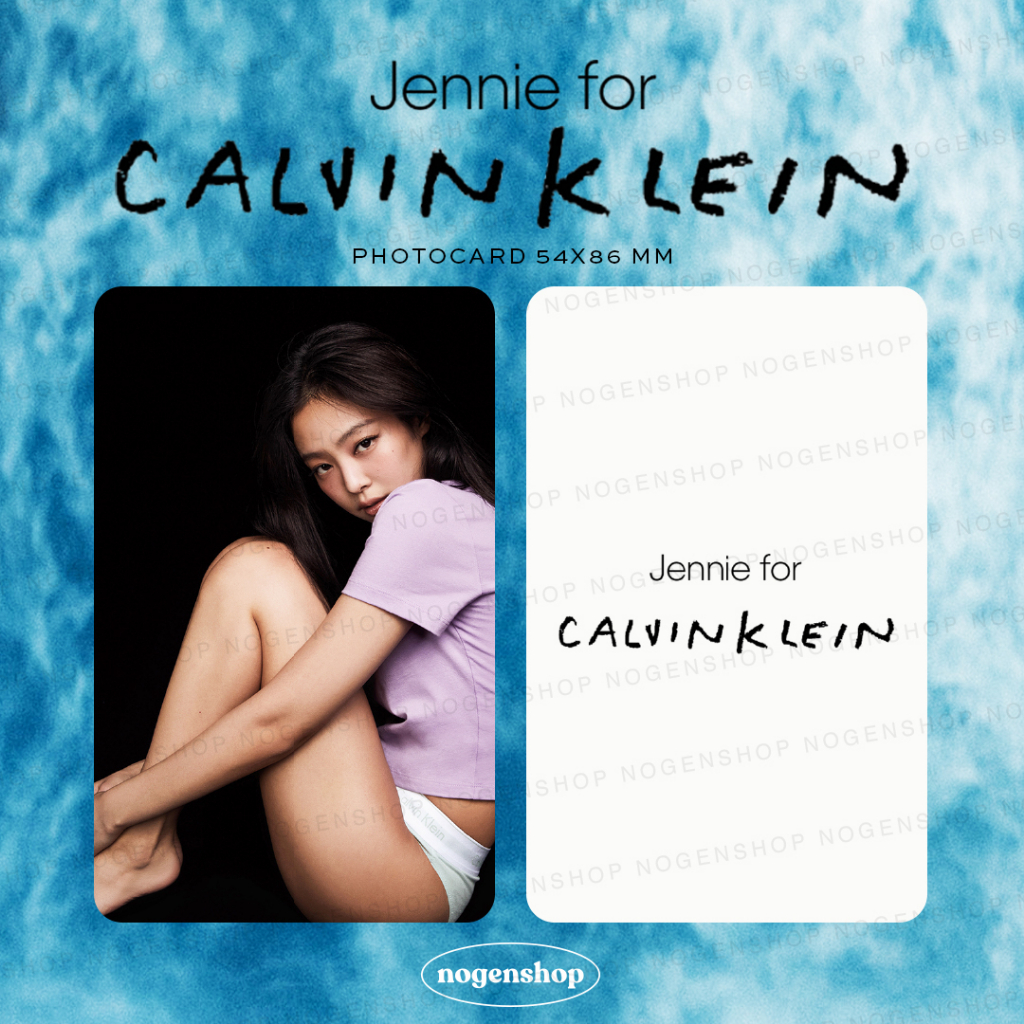 Jual [UNOFFICIAL/FANMADE] PHOTOCARD PC BLACKPINK BP JENNIE FOR CALVIN KLEIN | Shopee Indonesia