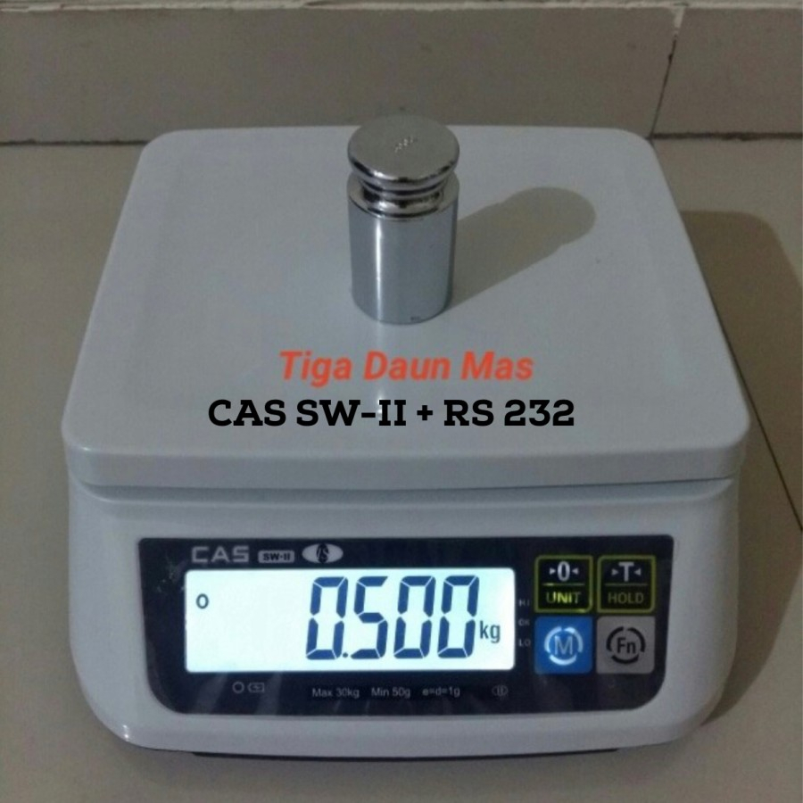 Jual Timbangan Meja CAS SW II + RS 232 3 Kg / 6 Kg / 15 Kg / 30 Kg | Shopee Indonesia