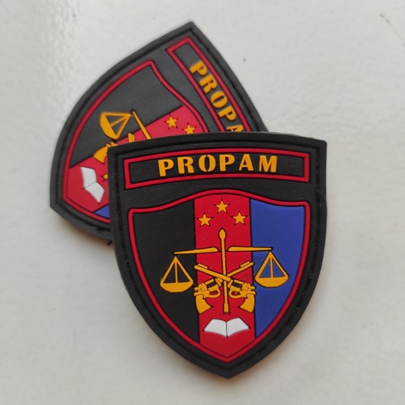 Jual patch rubber logo propam - tempelan emblem karet velcro | Shopee ...