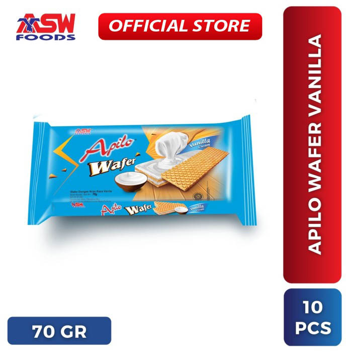 Jual Apilo Block Wafer Vanilla 70gr ( 10 Pcs ) - Banded | Shopee Indonesia