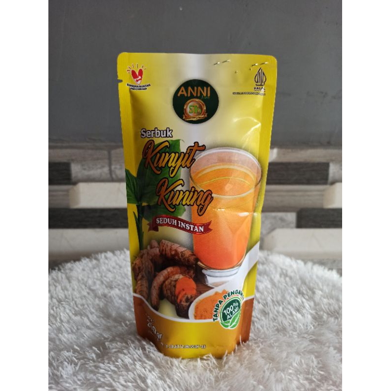 Jual KUNYIT KUNING BUBUK ANNI JAHE 200GRAM/KUNYIT KUNING INSTAN/Minuman ...