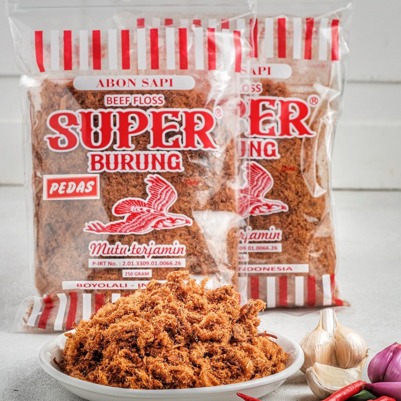 Jual Abon Sapi Super cap Burung Elang 250 gram Kemasan Ziplock ...