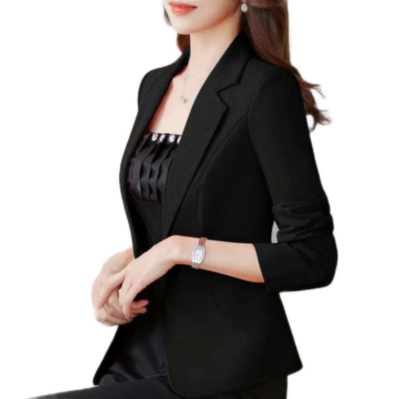 Jual Jas kantor wanita warna hitam,Jas formal,blazer cewe kekinian ...