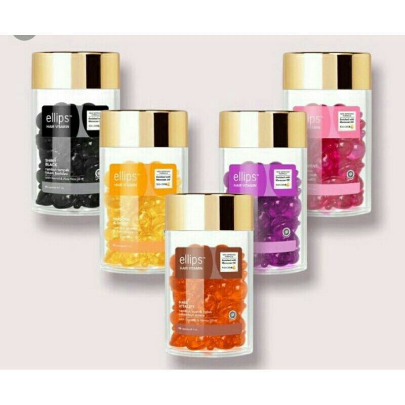 Jual Ellips Hair Vitamin / ellips botol isi 50pc (Original) | Shopee ...