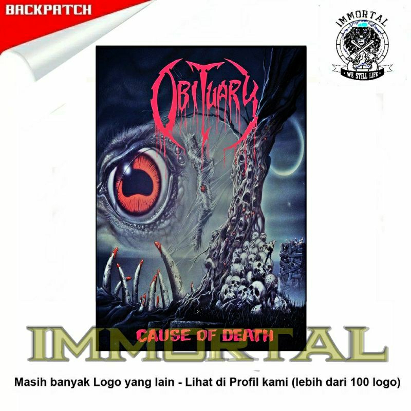 Jual Backpatch emblem jumbo punggung obituary | Shopee Indonesia