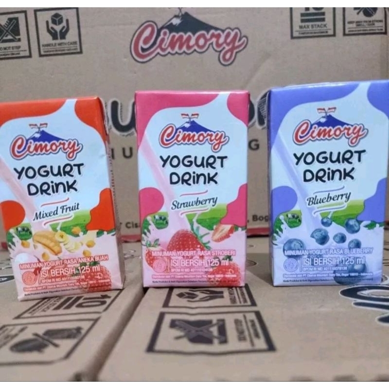 Jual 1 DUS CIMORY YOGURT DRINK 125ml SAMEDAY / INSTANT | Shopee Indonesia