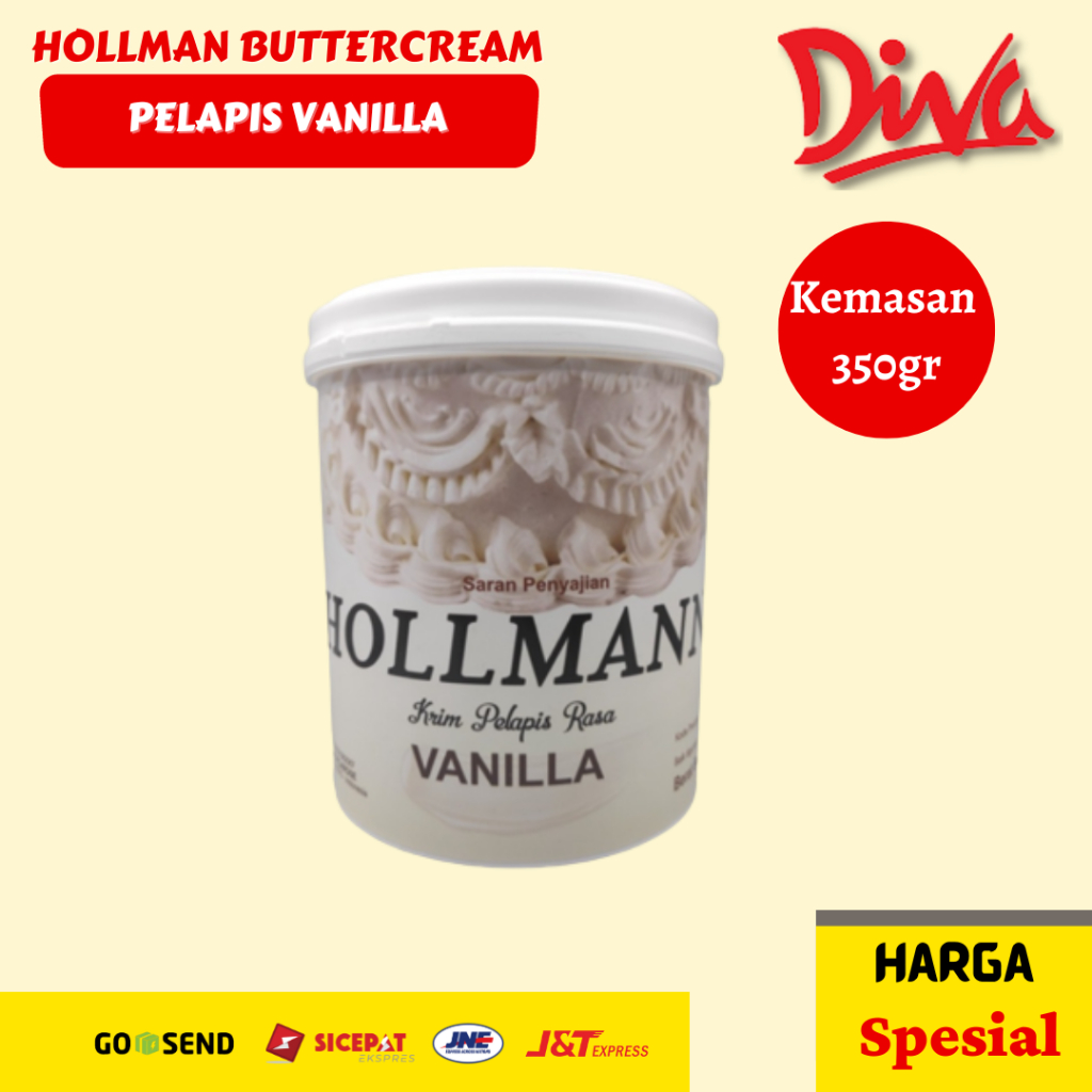 Jual [350gr] Holman Buttercream / Krim Pelapis Vanila Hollman ...
