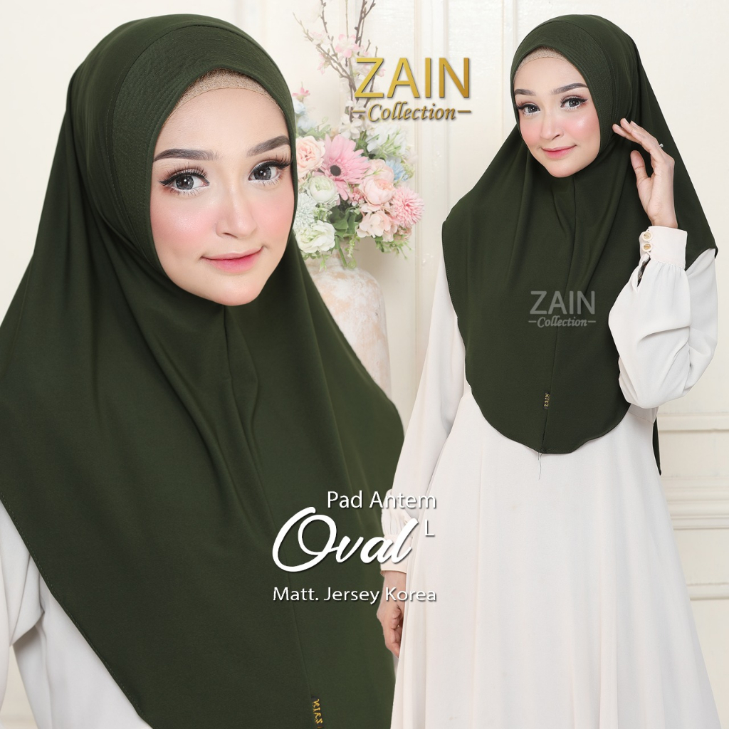 Jual Kerudung Bergo Oval L Jersey Premium Ori Zain Collection | Shopee ...