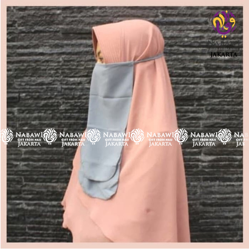 Jual Cadar tali / cadar 2 layer / Cadar Niqob Murah / Cadar Poni | Shopee Indonesia