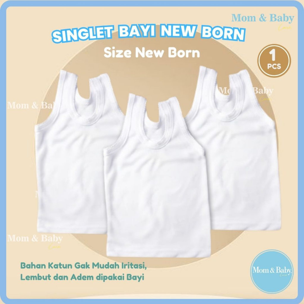 Jual Singlet Bayi / Kaos Dalam Bayi size NEWBORN ( 0 - 3 BULAN ...