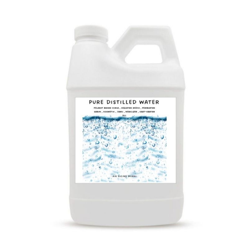 Jual Air suling murni aquadest H2O 1 liter | Shopee Indonesia