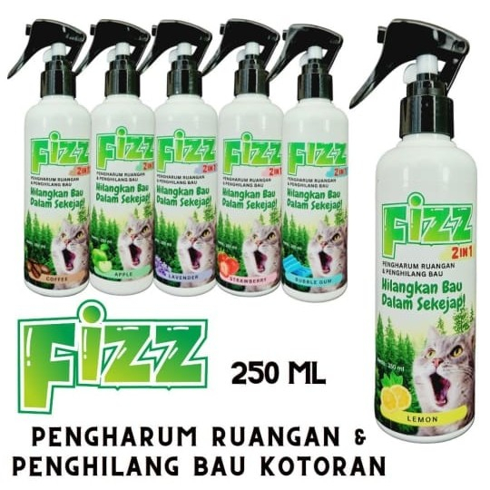 Jual Fizz spray pengharum ruangan dan penghilang bau 250 ml dog cat ...
