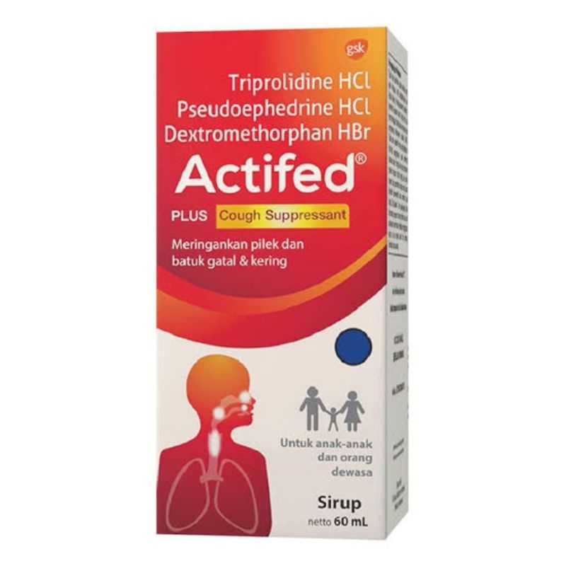 Jual ACTIFED Actived merah 60 ml obat batuk | Shopee Indonesia
