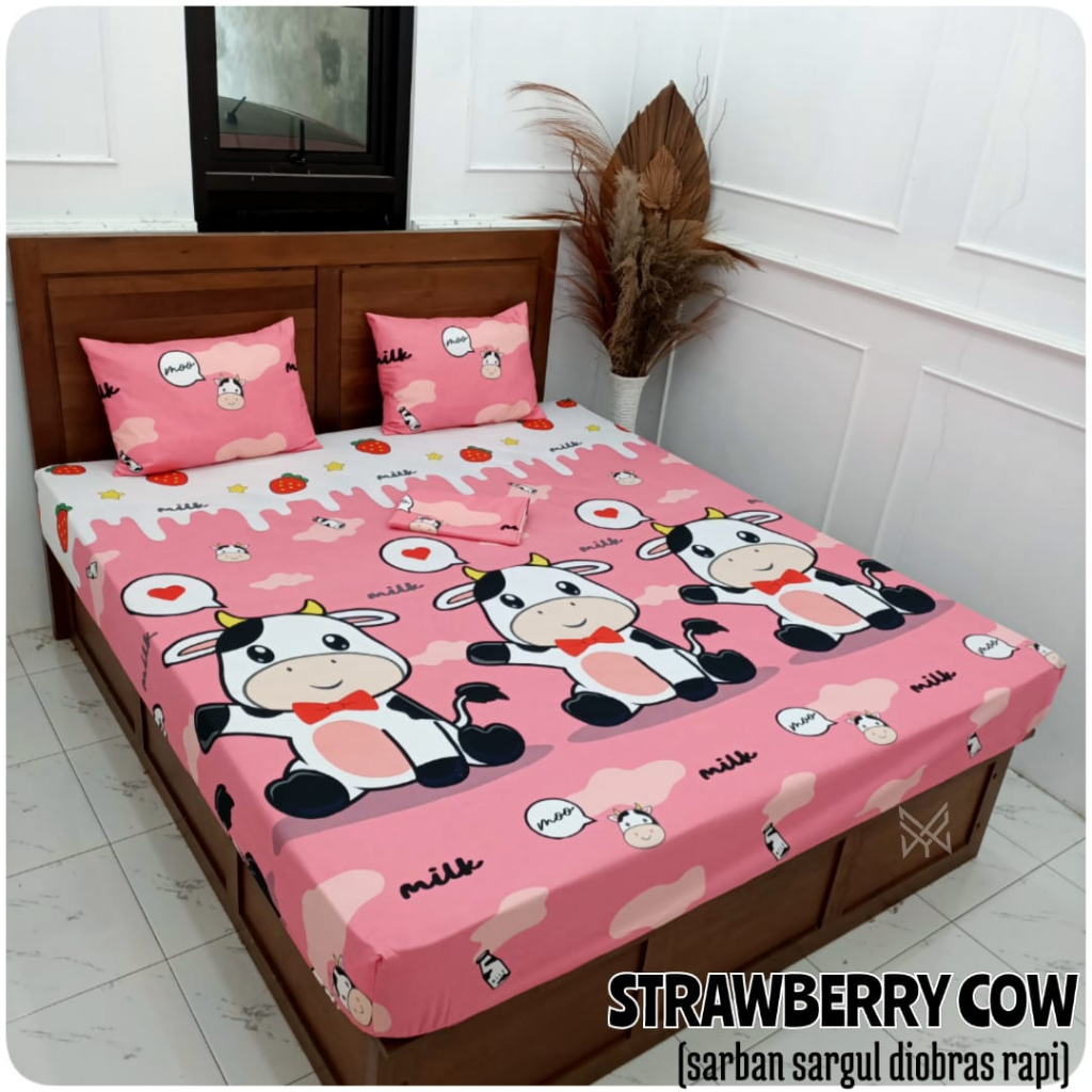 Jual Sprei Fitted Karet Sprei Karakter Jungle Sprei Motif Sapi Murah ...