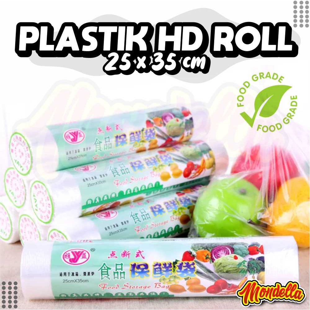 Jual Plastik Hd Roll 25 X 35 CM Isi 200 Lembar Plastik Buah Sayur ...
