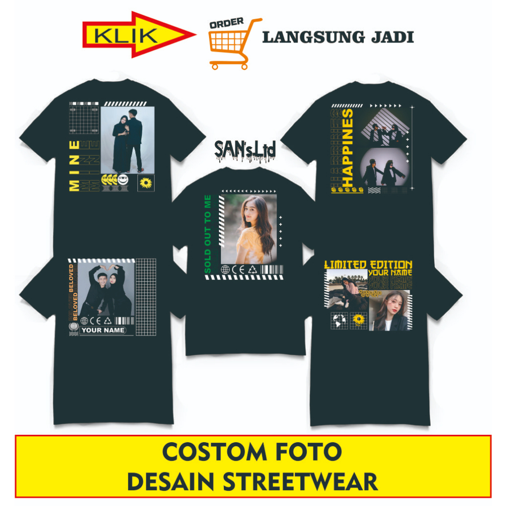 Jual CUSTOM REQUEST KAOS BUCIN STREETWEAR BISA REQUEST PAKAI FOTO SENDIRI SUKA SUKA| AESTHETIC ...