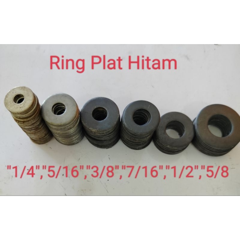 Jual Ring Plat Hitam segala ukuran M6-M16 | Shopee Indonesia