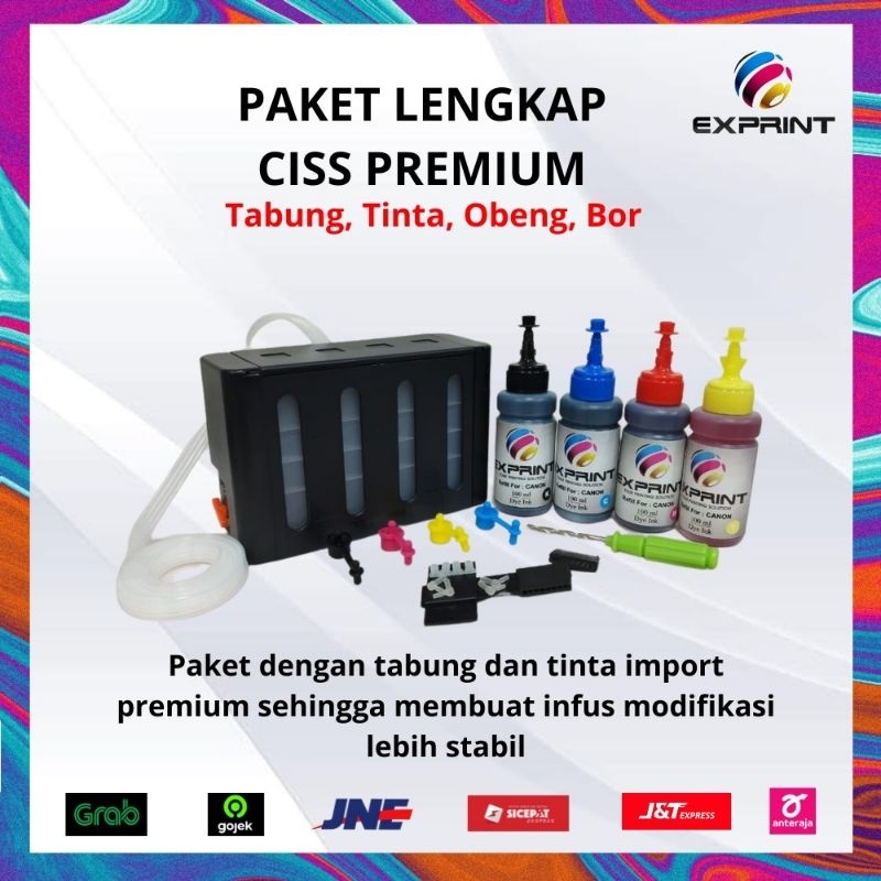 Jual Tabung Infus Printer Box dan Tinta 4 warna | Shopee Indonesia