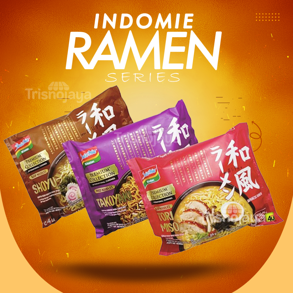 Jual INDOMIE VIRAL ramen series TAKOYAKI, TORI MISO, SHOYU , TORI KARA ...