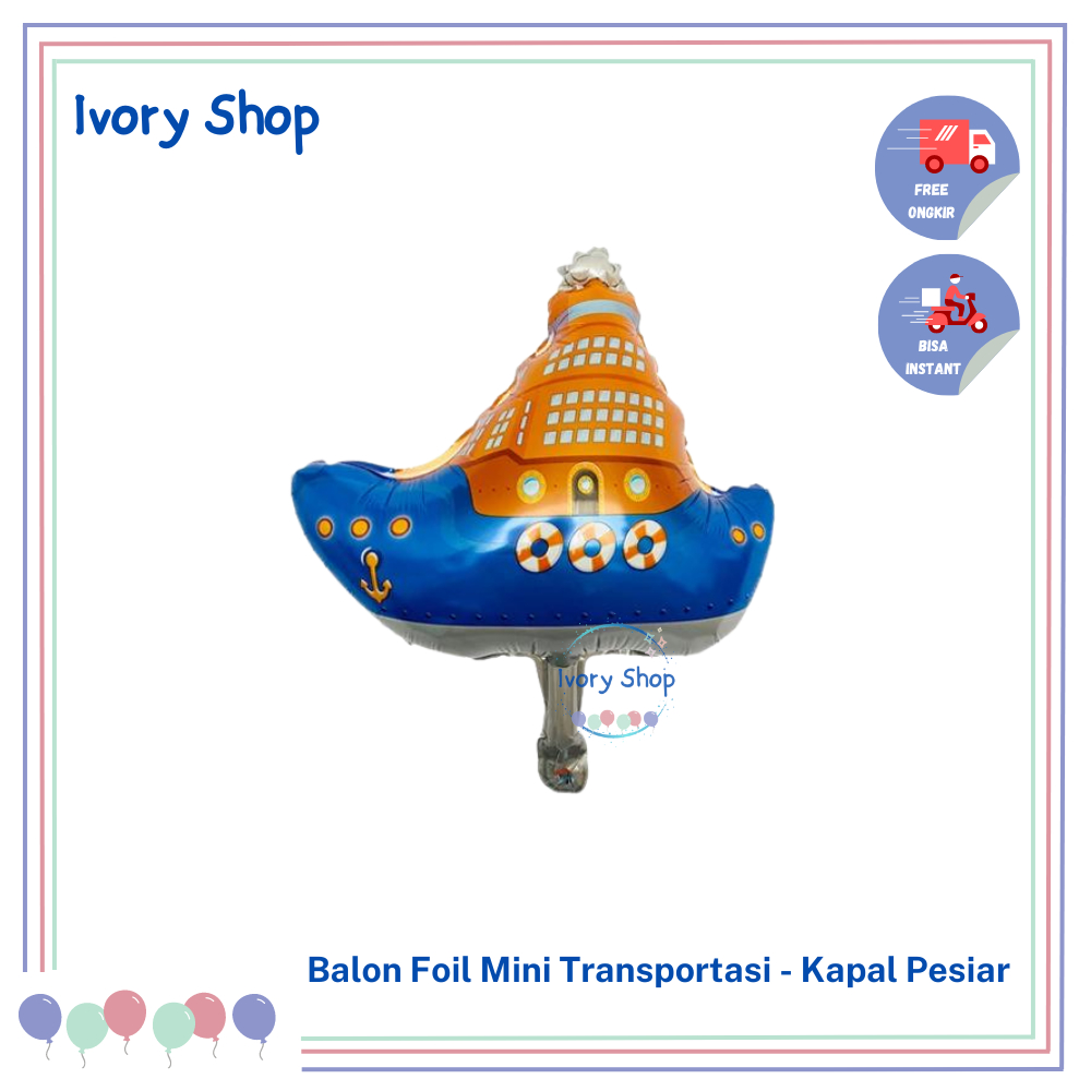Jual Balon Foil Mini Transportasi Laut Kapal Selam Tank Speed