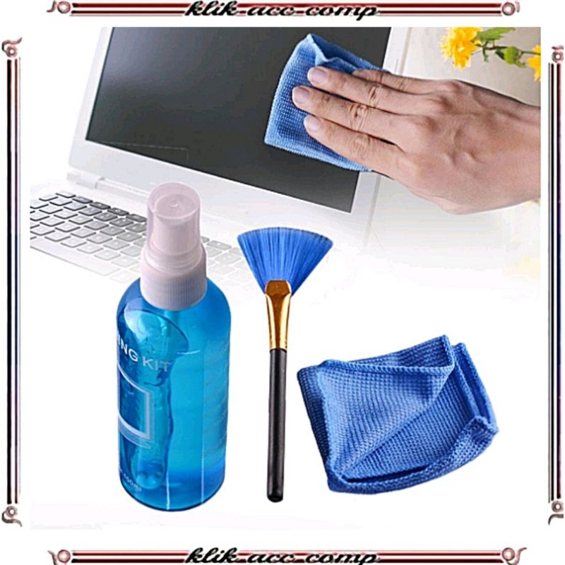 Jual LCD Cleaner Screen Cleaning Kit 3 in 1 | Shopee Indonesia