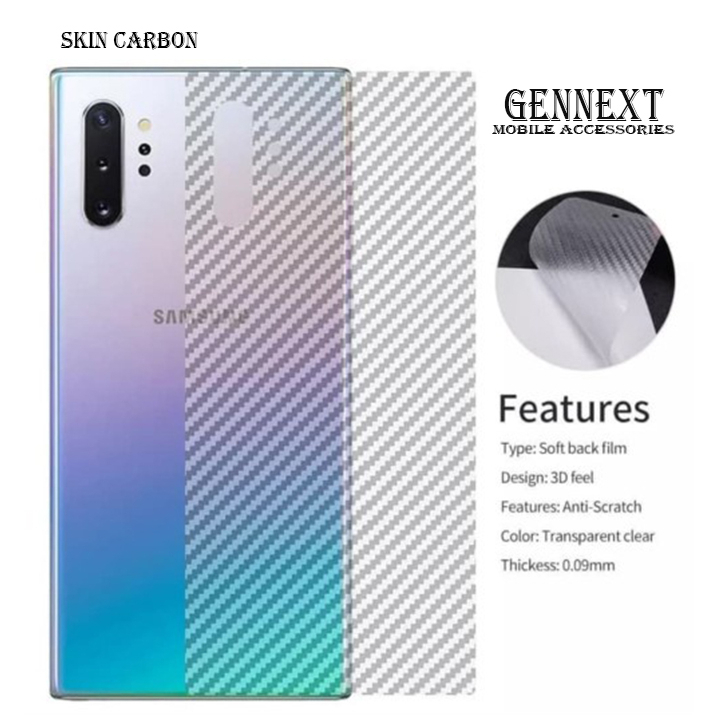 Jual Gennext Skin Carbon Samsung A51 A71 Back Screen Protector Anti ...