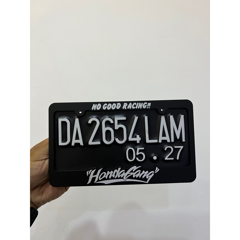 Jual License plate frame + custom plat nomor / frame plat nomor motor ...