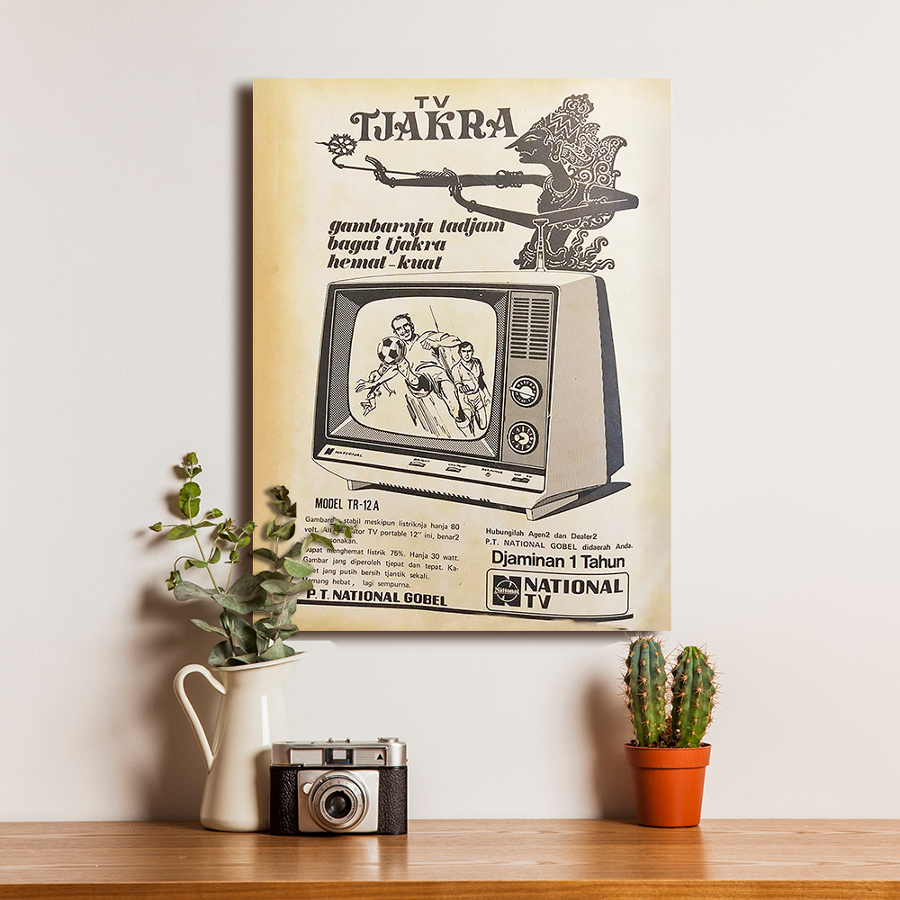 Jual Poster Iklan Jadul Jaman Dulu Lucu TV Cakra National Gobel 17 ...
