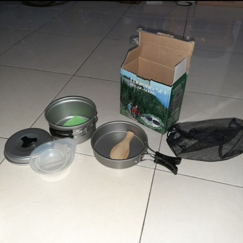 Jual Cooking Set Camping / Alat Masak Camping / Panci Camping SY200 | Shopee Indonesia