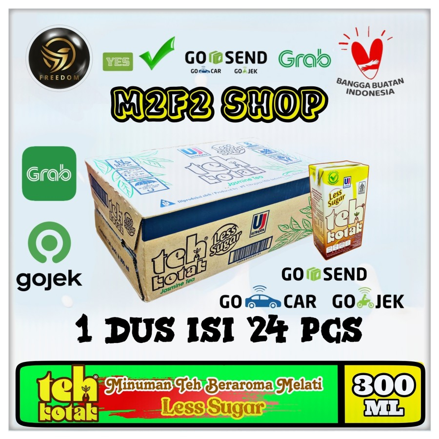 Jual Teh Kotak Ultra Jasmine Tea Less Sugar | Teh Melati Rendah Gula ...