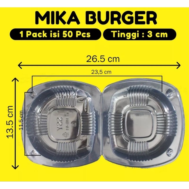 Jual MIKA BURGER/CUP BURGER/WADAH BURGER | Shopee Indonesia