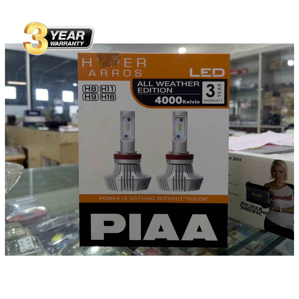 Jual PIAA Hyper Aross Lampu LED H11 H8 H9 H16 4000K Garansi Resmi 3 Tahun | Shopee Indonesia