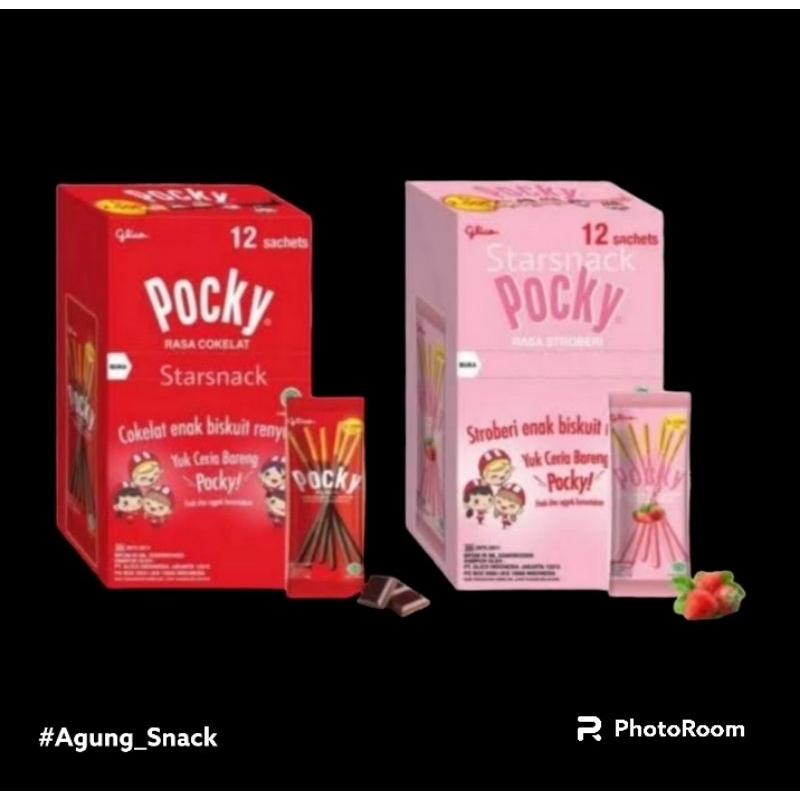 Jual Glico | Pocky Sachet | 1 Box Isi 12 Bungkus @11gram | Shopee Indonesia