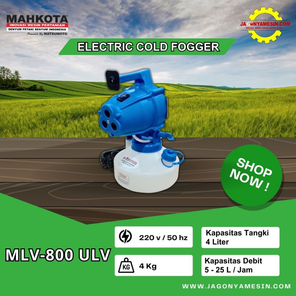 Jual MAHKOTA ELECTRIC COLD FOGGER SPRAYER TYPE MLV-800 ULV PEMBASMI ...