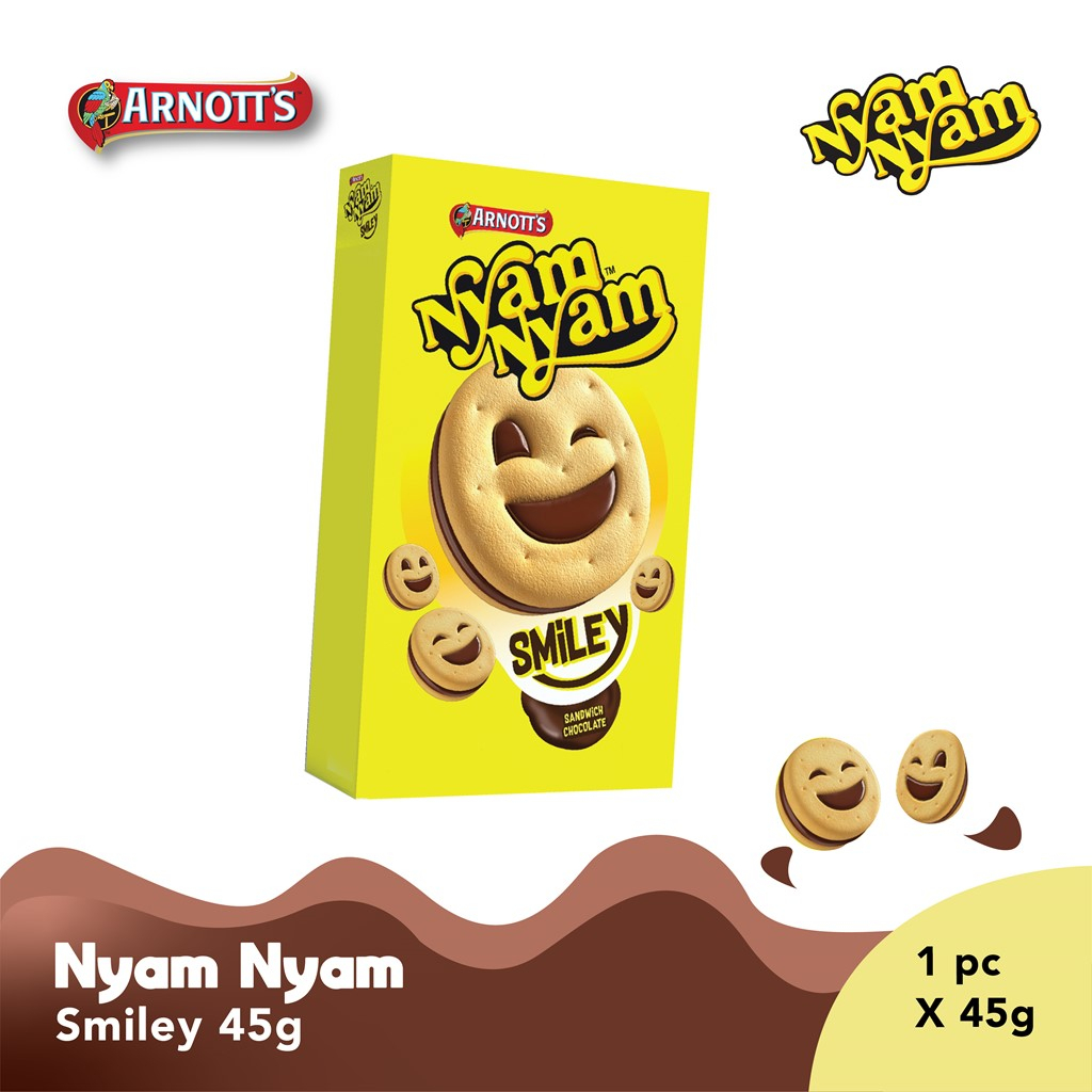 Jual NYAM NYAM SMILEY 45gr | Shopee Indonesia
