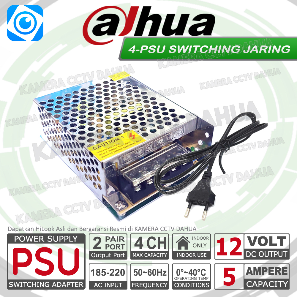 Jual POWER SUPPLY CCTV 12V 5A PSU SWITCHING DC ADAPTOR JARING | Shopee Indonesia