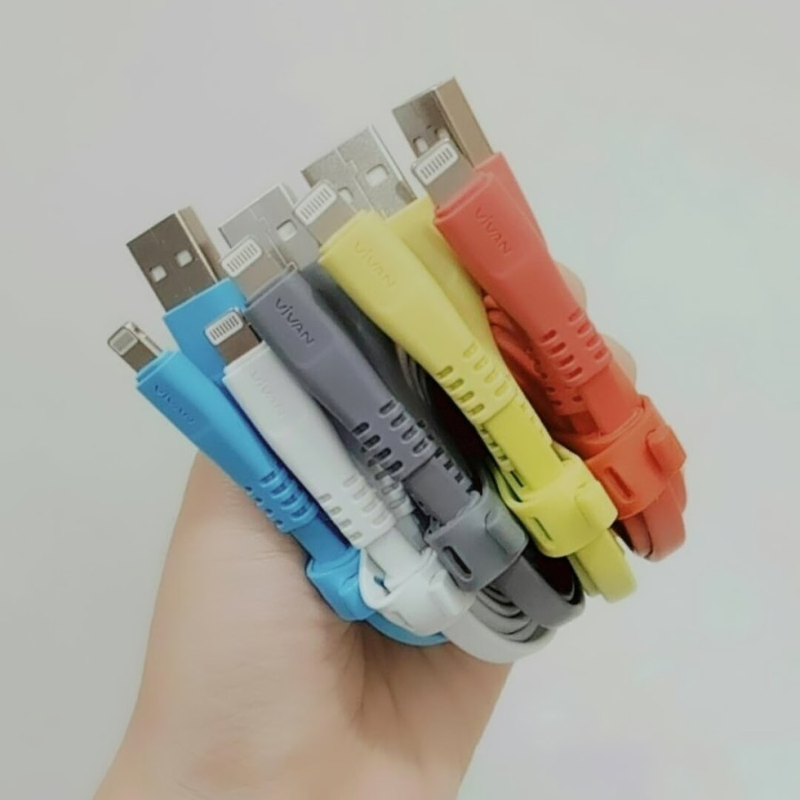 Jual Kabel Data Charger iPhone iPad Merk Vivan Original | Shopee Indonesia